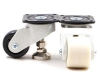 China 150kg Urethane Retractable Leveling Casters Light Duty Swivel Casters for sale