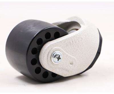 China Low Profile 670kg Polyurethane Swivel Casters With Stem Brake for sale
