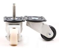 China Flange Type 1322 Lbs Light Duty Caster Wheels 72mm 360 Degree Rotating for sale