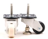 China Easy Moving 76mm Light Duty Caster Wheels 800kg Aging Resistance for sale