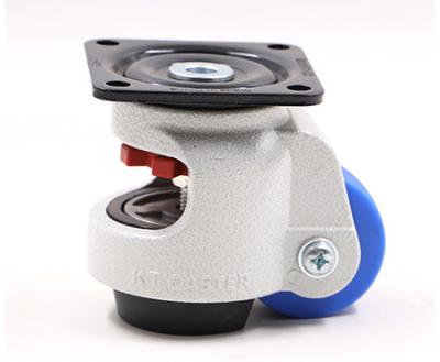 China 4EA 100kg-3000kg Retractable Leveling Casters Carbon Steel Seat Material: for sale