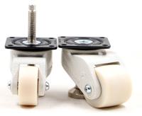 China Shock Absorbing 4EA 2400kg Locking Swivel Casters Aluminum Alloy Body for sale