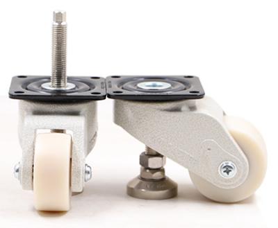 China moving fixing 800kg Adjustable Height Swivel Casters 76mm Locking Stem Casters for sale