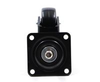 China Black PA6 Heavy Duty Adjustable Caster Wheels 670kg Easy Moving for sale
