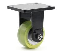 China Automatic Guided Vehicle Polyurethane Heavy Duty Wheels 400kg 100mm for sale