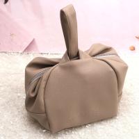 China Custom Logo PU Leather Zipper Cosmetic Travel Bag 30x20cm for Makeup Skincare Storage for sale