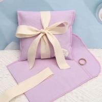 China Custom Logo Cotton Canvas Envelope Pouch for Cosmetic Jewelry Packaging 20x15cm for sale