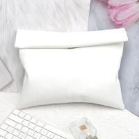 China Pu Leather Envelope Pouch With Snap Button Waterproof Swimwear Handbag Packging for sale