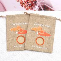 China Custom Jute Gift Bag 8x10 Inch Drawstring Burlap Pouch for Christmas Wedding Party Favors for sale