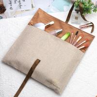 China Eco Friendly Jute Envelope Dust Bag for Clothing Handbag Packaging 30x40cm for sale