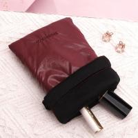 China Custom Logo Printed PU Leather Drawstring Bag for Sunglasses and Power Bank Storage 8x6 Inch for sale