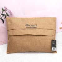 China Natural Jute Envelope Bag 30x40cm Clothes Packaging Custom Printed Logo Dustproof for sale