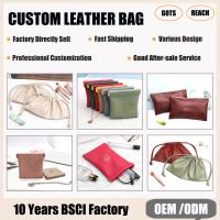 China Custom Emboss Printed PU Leather Jewelry Pouch for Necklace Bracelet Storage 20x15cm for sale