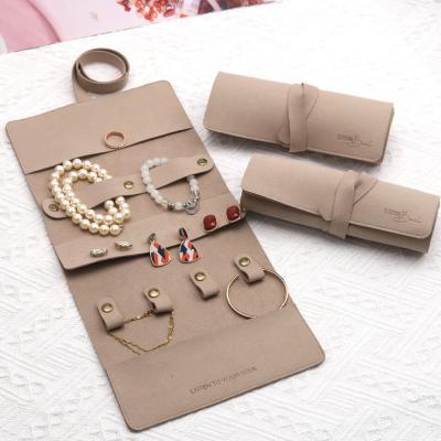 China Custom Logo Microfiber Suede Envelope Jewelry Pouch 4x6 Inch for Earring Necklace Ring Storage for sale