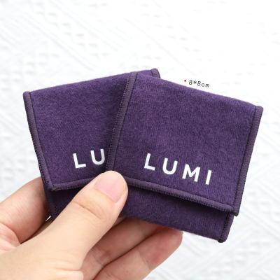 China Mini Twill Cotton Flap Envelope Jewelry Pouch for Necklace Bracelet Ring Earring Packing 10x8cm for sale