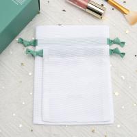 China Custom Logo Printed Silk Satin Bag for Perfume Gift Packaging Storage Dustproof 20x15cm for sale