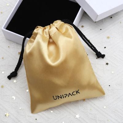 China Mini Drawstring Satin Pouch for Gift Rings Jewelry Storage 2x3 inch for sale