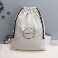 China Eco Friendly Cotton Herringbone Dust Bag Custom Logo Printed Reusable 30x40cm for sale