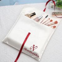 China Custom Satin Envelope Pouch for Hair Luxury Silk Lingerie Wig Dust Bag 30x40cm for sale