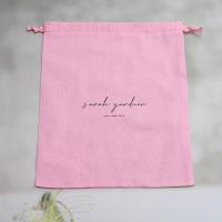 China Eco Friendly Muslin Cotton Dust Bag Drawstring Jewelry Pouch 20x30cm for sale