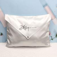 China Metal Button Satin Storage Bag for Clothes Hair Extension Packing 30x40cm for sale
