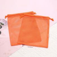 China Custom Logo Printed Nylon Mesh Drawstring Bag 10x15cm for Cosmetic Soap Storage for sale