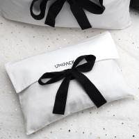 China Custom Cotton Linen Flap Dust Bag with Logo Printed Gift Storage Envelope 8x10 Inch for sale