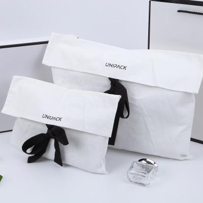China Custom Cotton Linen Envelope Dust Bag 8x10 Inch with Flap for Gift Pouch Packaging for sale