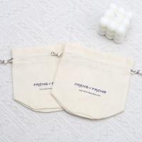 China Round Bottom Cotton Drawstring Dust Bag 12x15 Eco Friendly Candle Packaging for sale