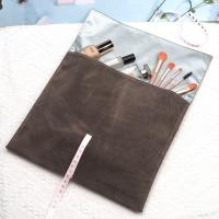 China Custom Suede Envelope Bag 30x25cm with Tie Closure for Cosmetic Mirror Wig Packaging for sale