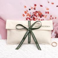 China Custom Cotton Twill Envelope Cosmetic Pouch 4x6 Inch Gift Hair Storage Dust Bag for sale