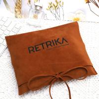 China Square Suede Envelope Dust Bag Customized Silk Screening Printing for sale