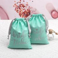 China Custom Logo Muslin Drawstring Cotton Dust Bag 8x10 for Cosmetic Packaging for sale