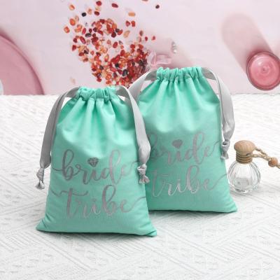 China Custom Logo Muslin Drawstring Cotton Dust Bag 8x10 for Cosmetic Packaging for sale