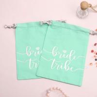 China Custom Logo Muslin Drawstring Cotton Dust Bag 8x10 for Cosmetic Packaging for sale