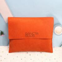 China Custom Logo Printed Velvet Wallet Handbag Dust Bag Luxury Envelope Pouch 30x20cm for sale