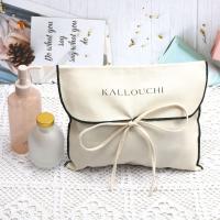 China Custom Cotton Twill Envelope Dust Bag 12x16 Inch Logo Printed Clothing Packing for sale