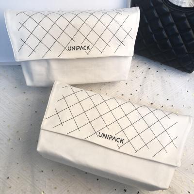 China Custom Logo Cotton Twill Envelope Bag for Wallet 4x6 Inch Flap Dust Bag for sale