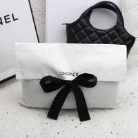 China Custom Cotton Linen Envelope Dust Bag 4x6 inch White Handbag Scarf Packaging for sale