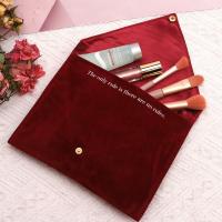 China Custom Luxury Velvet Envelope Bag Gift Packaging Suede Dust Bag 25x20 cm for sale