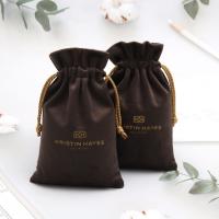 China Custom Velvet Drawstring Dust Bag 4x6 inch ODM OEM Soft Gift Pouch with Logo Printing for sale
