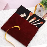 China Custom Velvet Suede Envelope Pouch 20x15 cm with Flap for Cosmetic Jewelry Packaging for sale