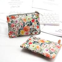 China Custom Full Print Canvas Zipper Bag for Cosmetics Makeup Storage 4x6 8x10 for sale