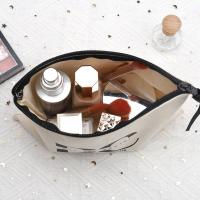 China Custom Logo Printed Canvas Cosmetic Zipper Bag 4x6 inch Recyclable Makeup Pouch for sale