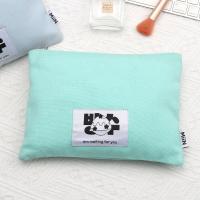 China Custom Printed Canvas Cotton Pouch for Beauty Travel Skincare Makeup Cosmetic Brush 30x20cm for sale