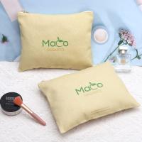 China Custom Logo Canvas Cosmetic Bag Zipper Pouch Organizer Travel Makeup Bag 4x6 to 16x18 Inches for sale