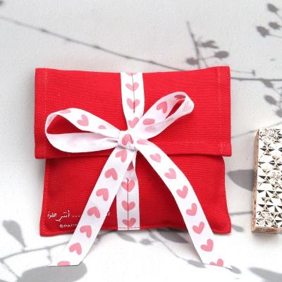 China Custom Logo Cotton Canvas Envelope Dust Bag for Jewelry Packaging 20x15cm for sale