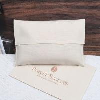 China Custom Printed Reusable Cotton Canvas Envelope Bag Natural Cotton Dust Bag 40x50cm for sale