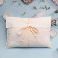 China Organic Cotton Linen Envelope Dust Bag with Ribbon 30x40cm Portable Storage Pouch for sale