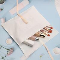 China Organic Cotton Linen Envelope Dust Bag with Ribbon 30x40cm Portable Storage Pouch for sale